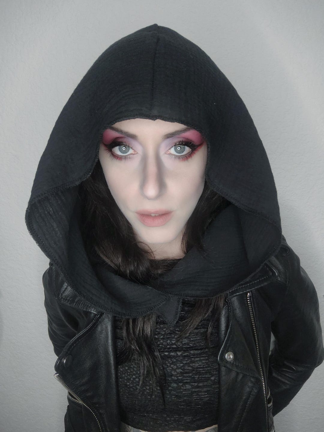 COTTON RAVE HOOD - Rave Hood, Techno Hood, Goth Hood, Metal Hood ...