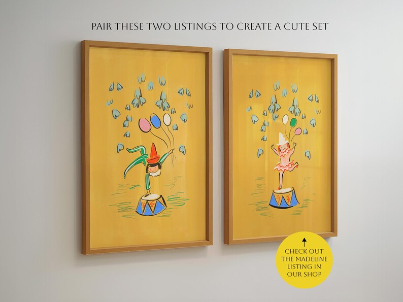 Pepito Madeline Bemelman Inspired Giclee Circus Print in Multiple Sizes ...