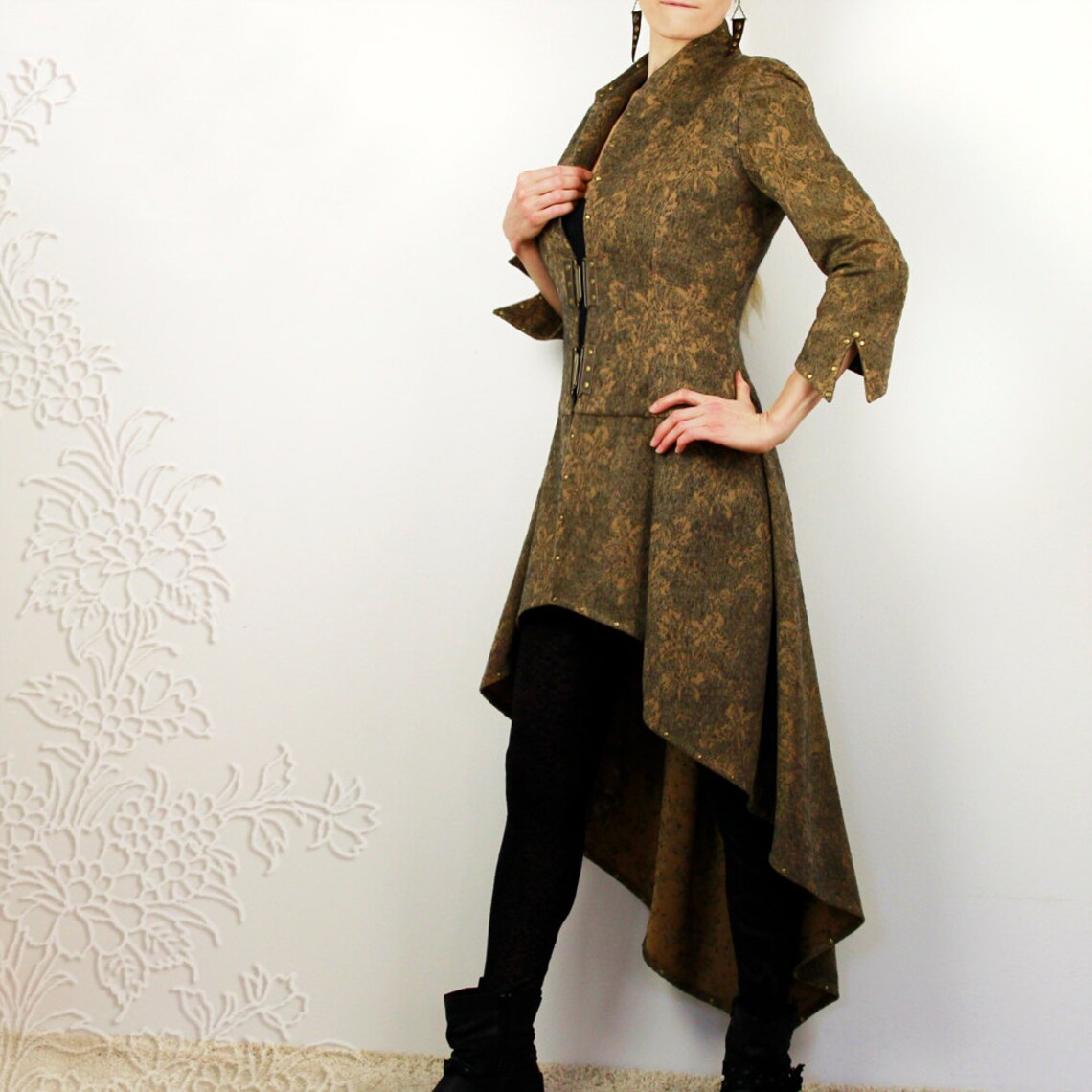 High Low Jacket Hi Lo Coat Steampunk Fishtail Suit Light - Etsy