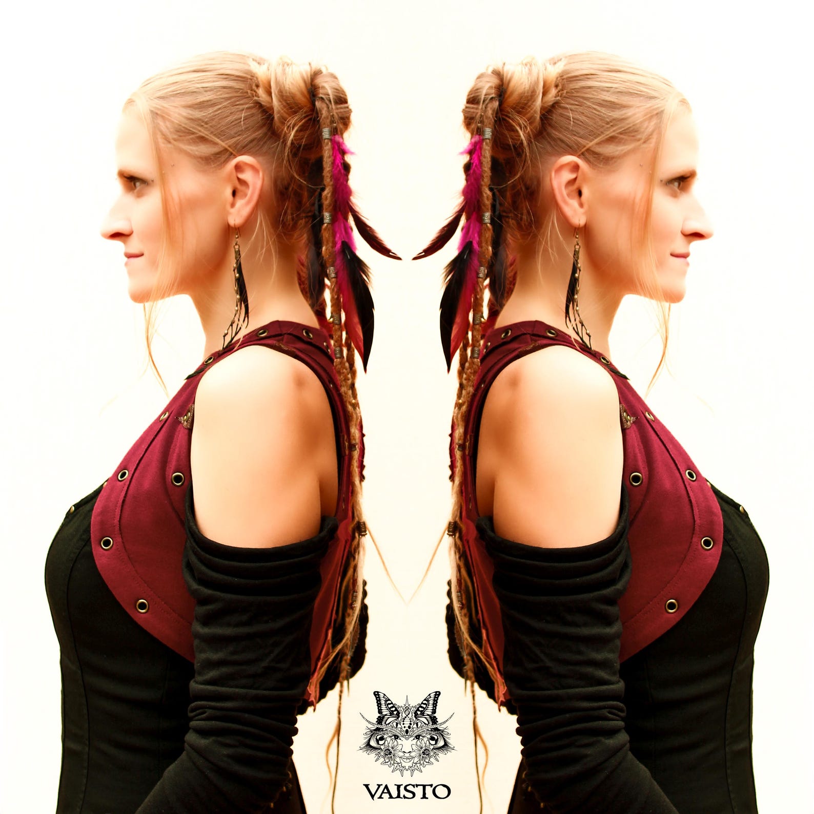 Festival Short Vest, Organic Cotton Shrug, Burgundy Cosplay Bolero ...