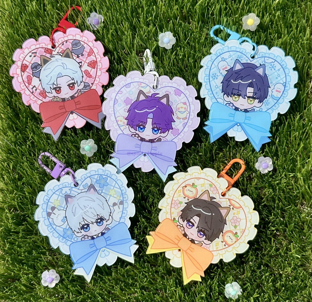LADS Love & Deepspace Cat Acrylic Keychain | Rafayel, Zayne, Xavier ...