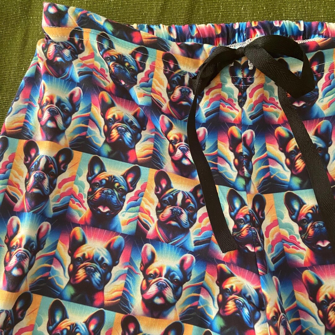 French Bulldog Pajama Pants for Women - Colorful Dog Lover Gift, Cozy ...