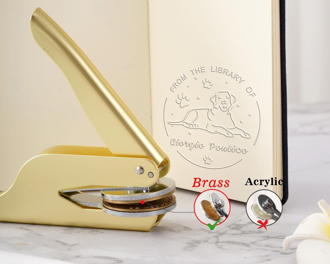 Book Embosser Personalized, Embosser Stamp, Library Embosser, Dragon ...