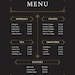 DIY Cafe Printable Menu Board, Price List, Signage, Poster Template for ...