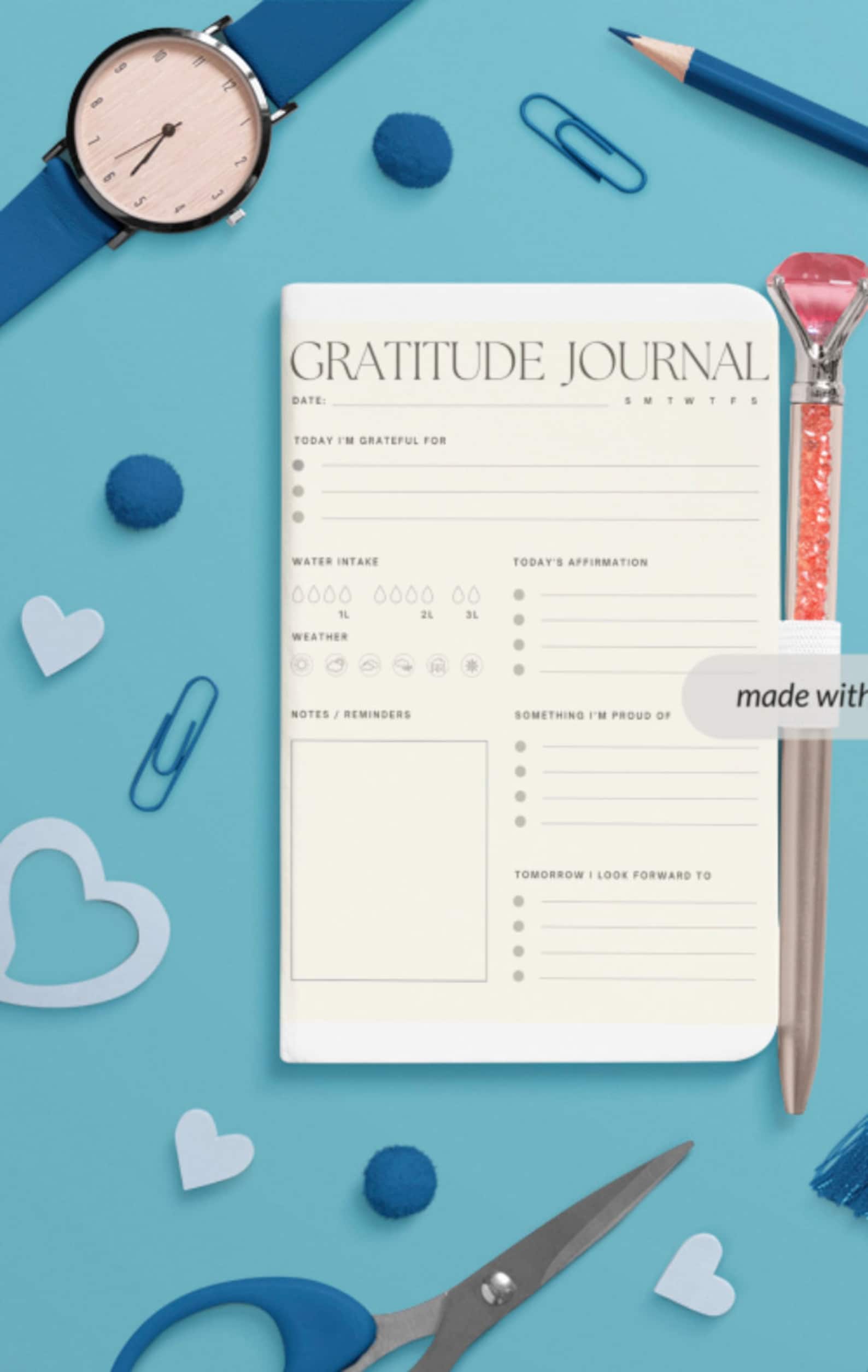 Digital Gratitude Journal | Daily Gratitude Journal for Ipad, Goodnotes ...