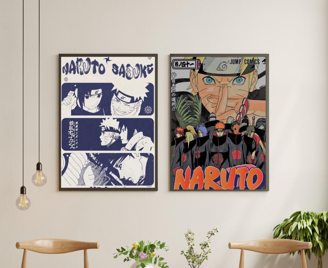 Naruto Sasuke Uzumaki Manga Poster I Anime Poster Wall Decor Print I ...