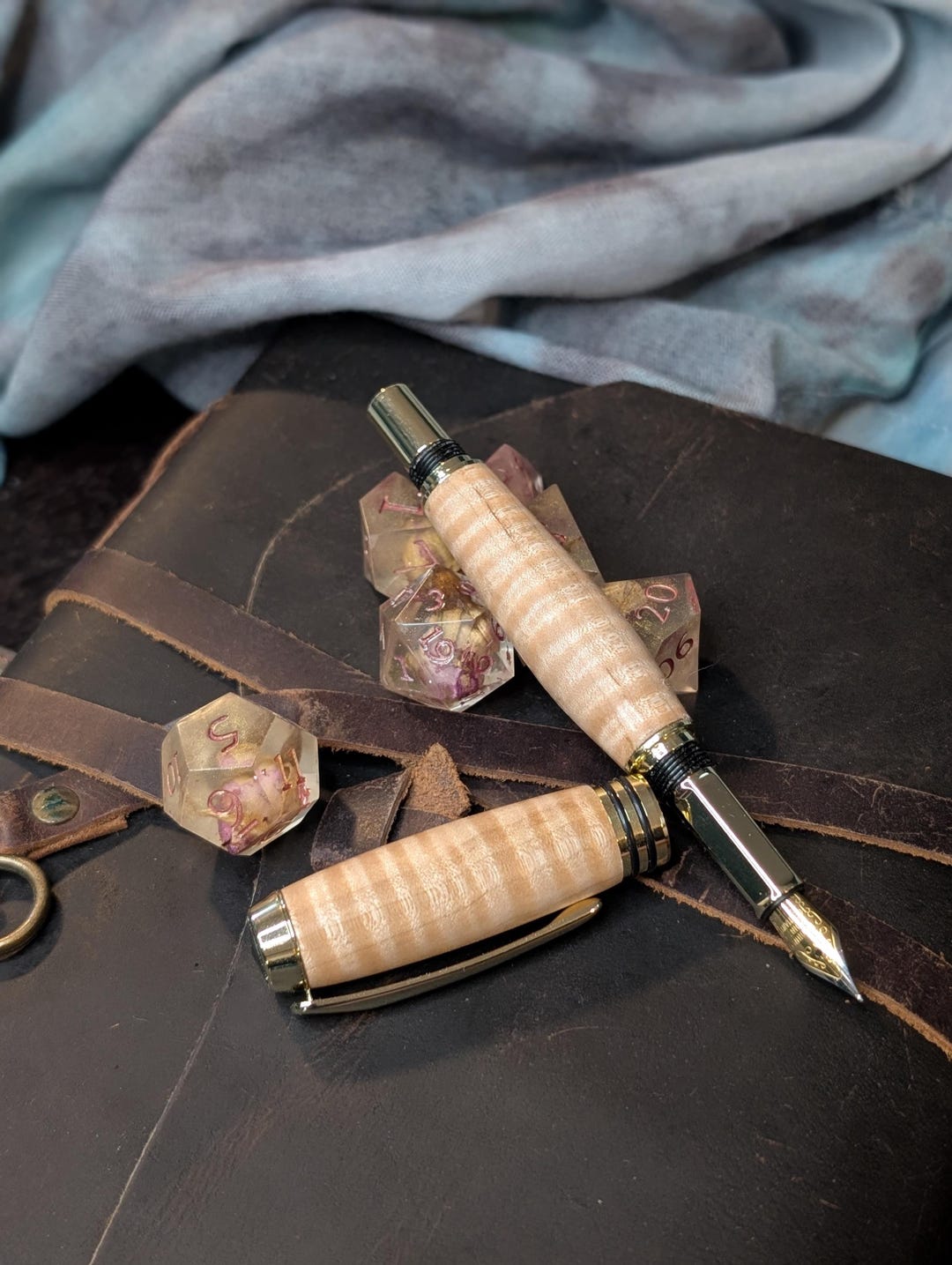 Sage Quill: 24k Gold & Wood Pen for Dnd | RPG | Gaming | Writing - Etsy