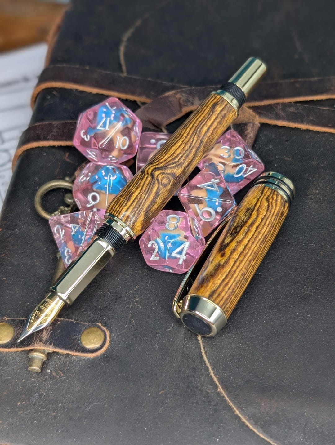 Sage Quill: 24k Gold & Wood Pen for Dnd | RPG | Gaming | Writing - Etsy