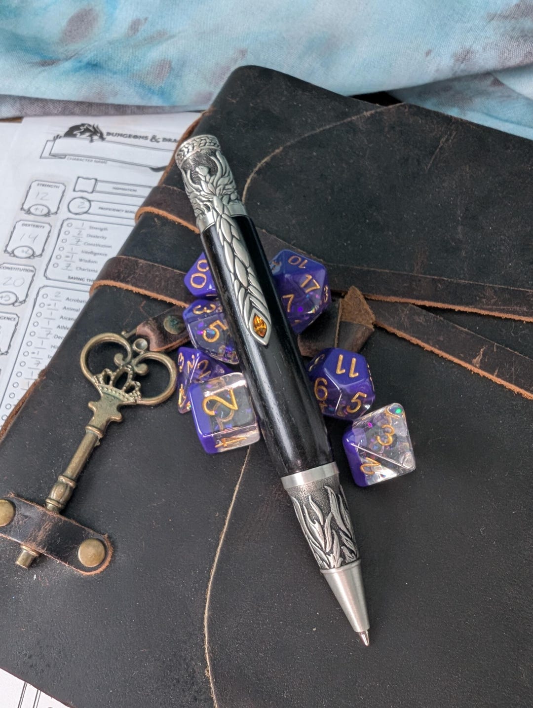 Phoenix Quill: Twist Pen for Dnd | RPG | Gift | Office | School - Etsy