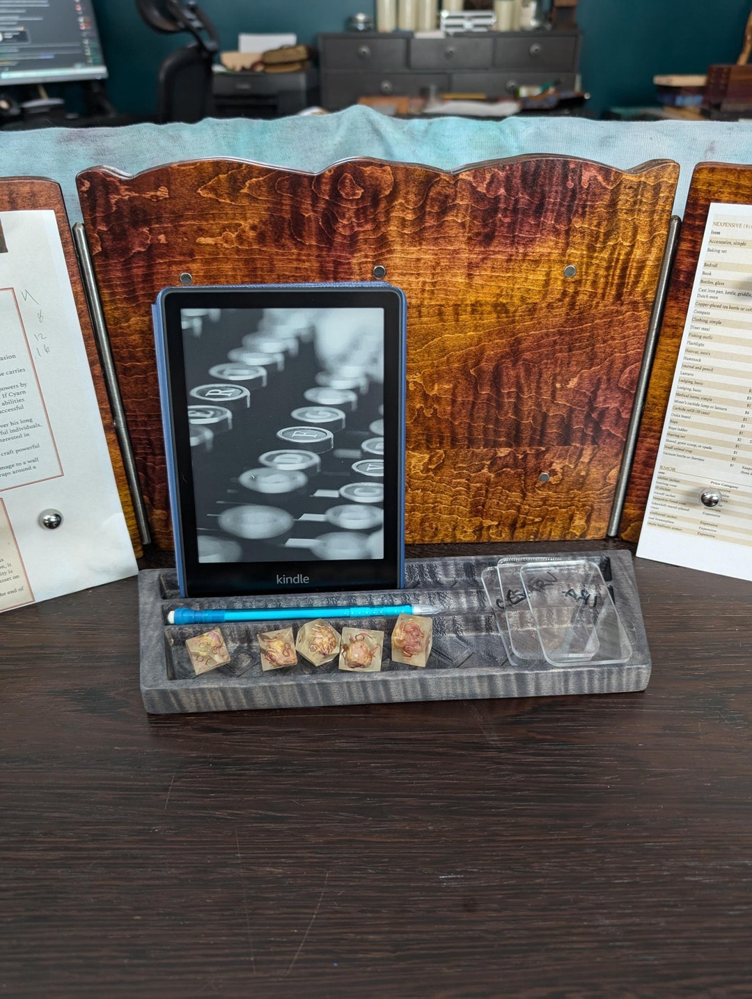 Magnetic GM / DM Screen Organizer dungeon Deck: Tablet Sculpt Gray - Etsy