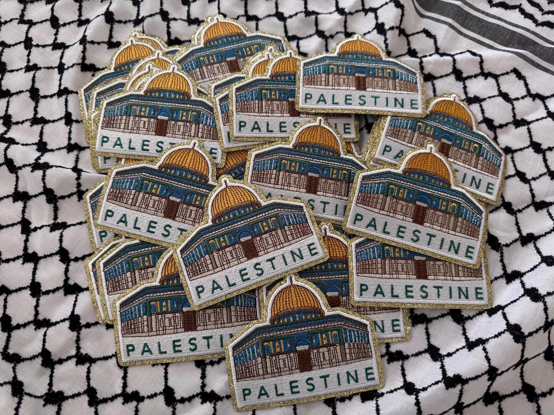 Al Aqsa Palestine Embroidered Iron on Patch- Palestine Sweatshirt Patch ...