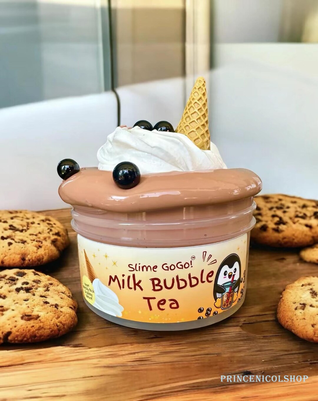 Slime Cone Pearl Slime Brown Slime Fluffy Slime Stress Relief Toy DIY ...