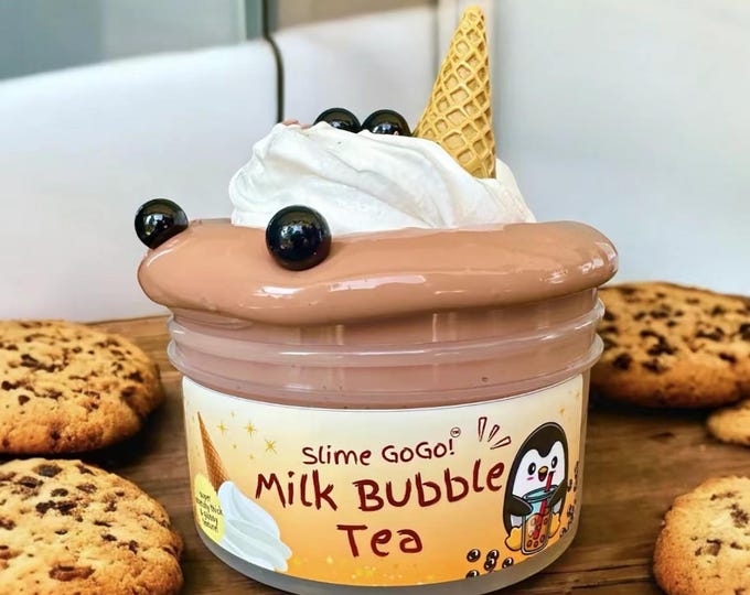 Slime Cone - Pearl Slime - Brown Slime - Fluffy Slime - Stress Relief ...