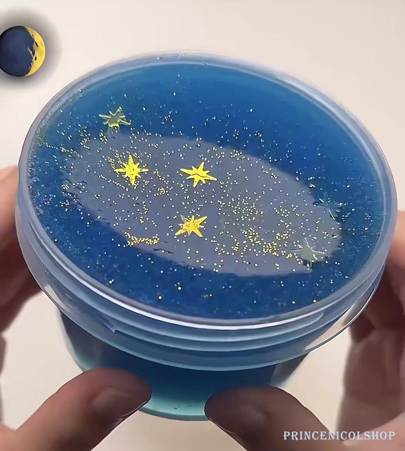 Star Slime Star Slime Blue Slime Fluffy Slime Stress Relief Toy DIY ...