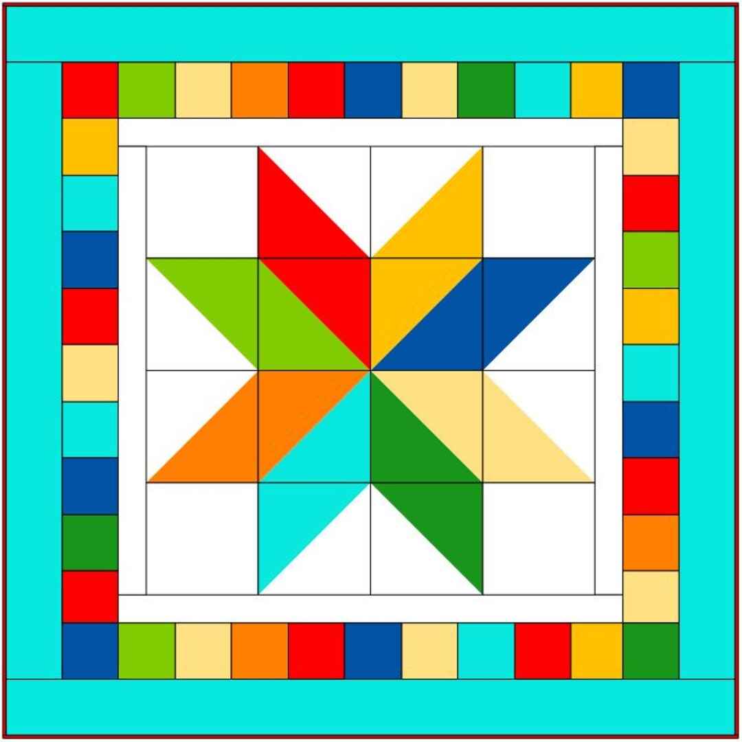 Jill's Simple Star - a Beginner Quilt Pattern - Etsy