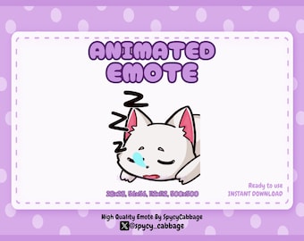Animated Late Night Binge Cat Emote: Twitch, Discord, Youtube (digital ...