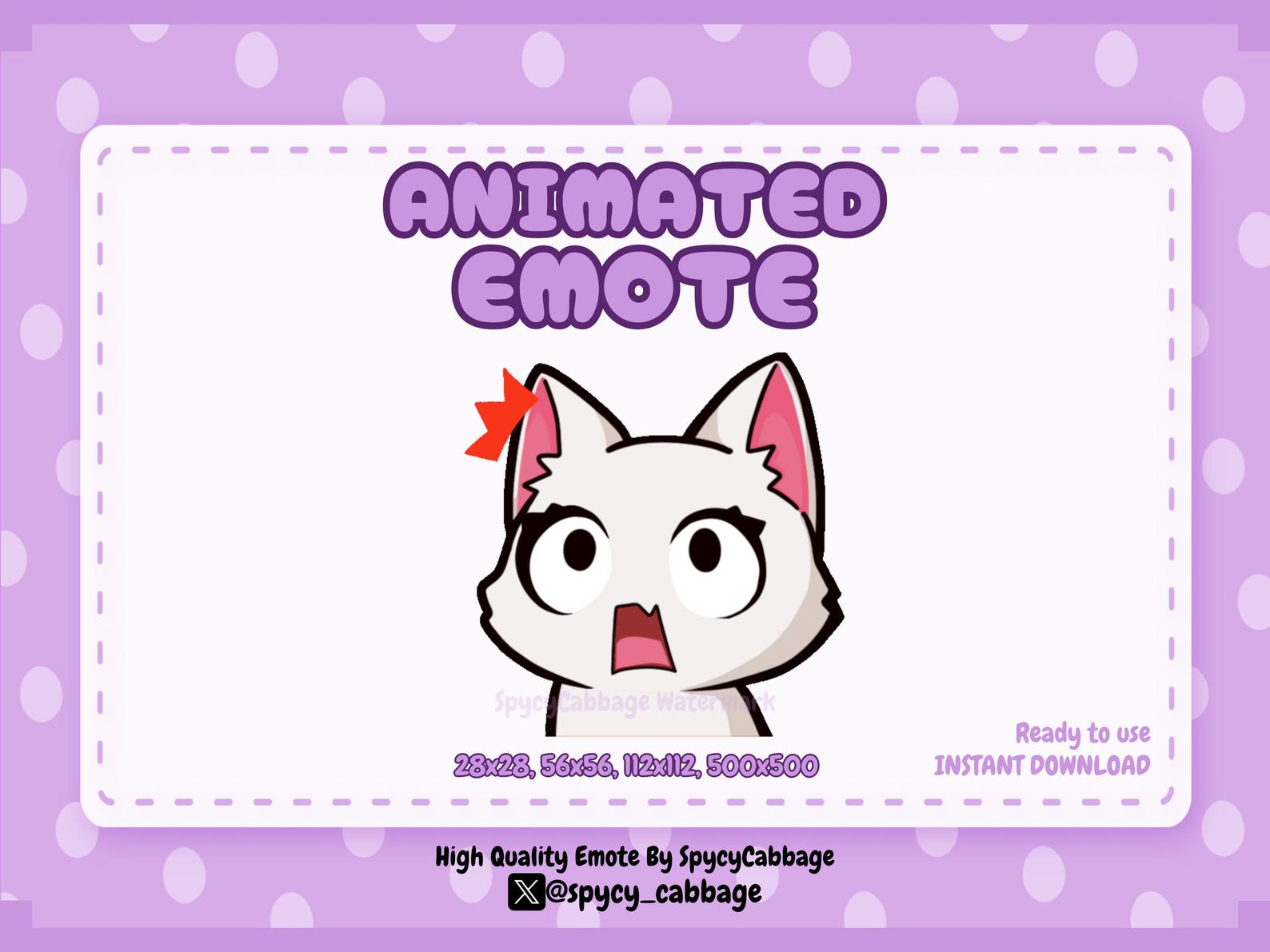 Animated Cat Shock Emote: Funny Twitch/discord Emoji (instant Download ...