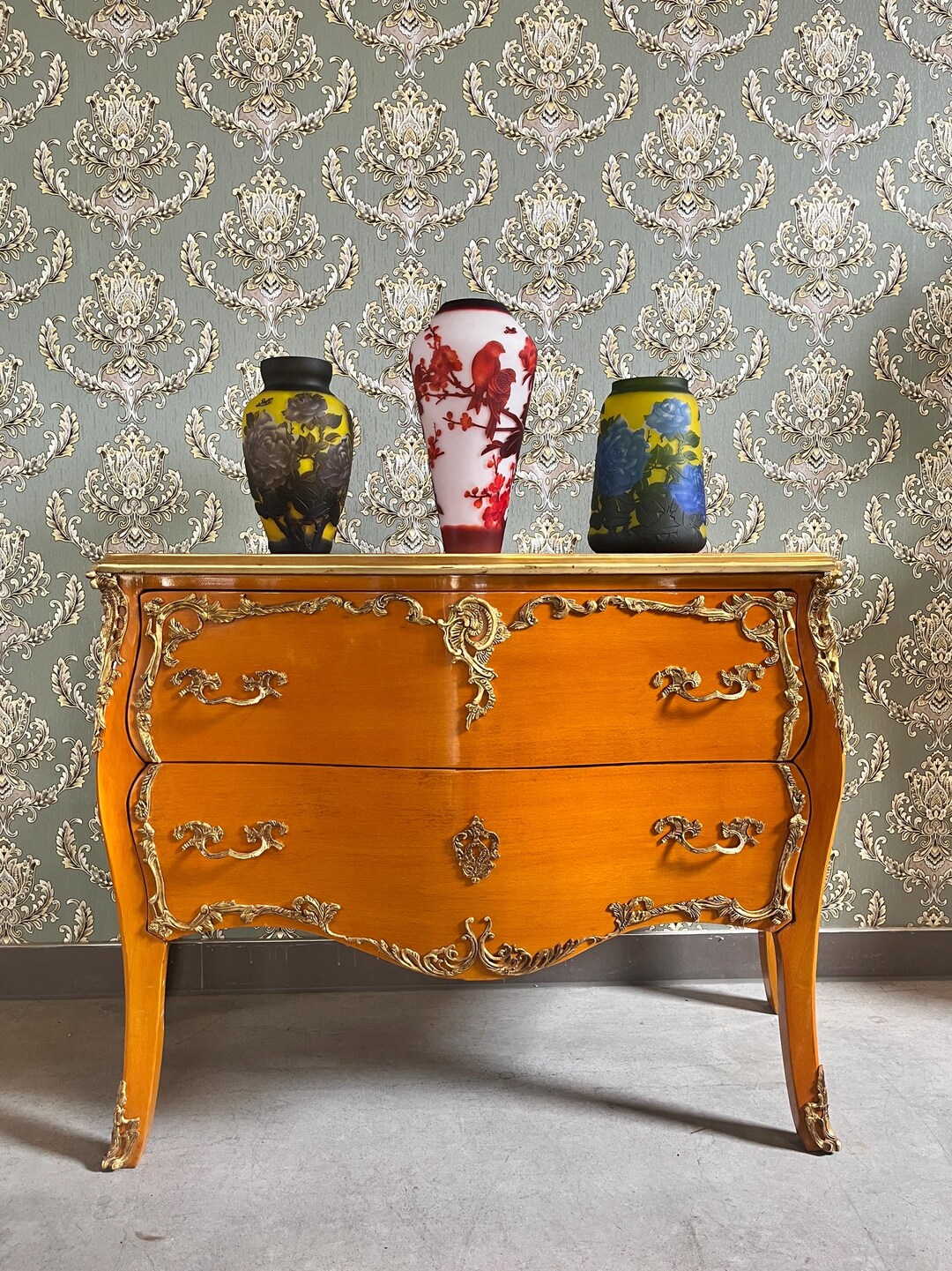 Deluxe Chest of Drawer Retro Baroque Style Handmade With Brass ...