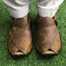 Unique Handmade Leather Peshawari Chappal | Brown & Gold Traditional ...