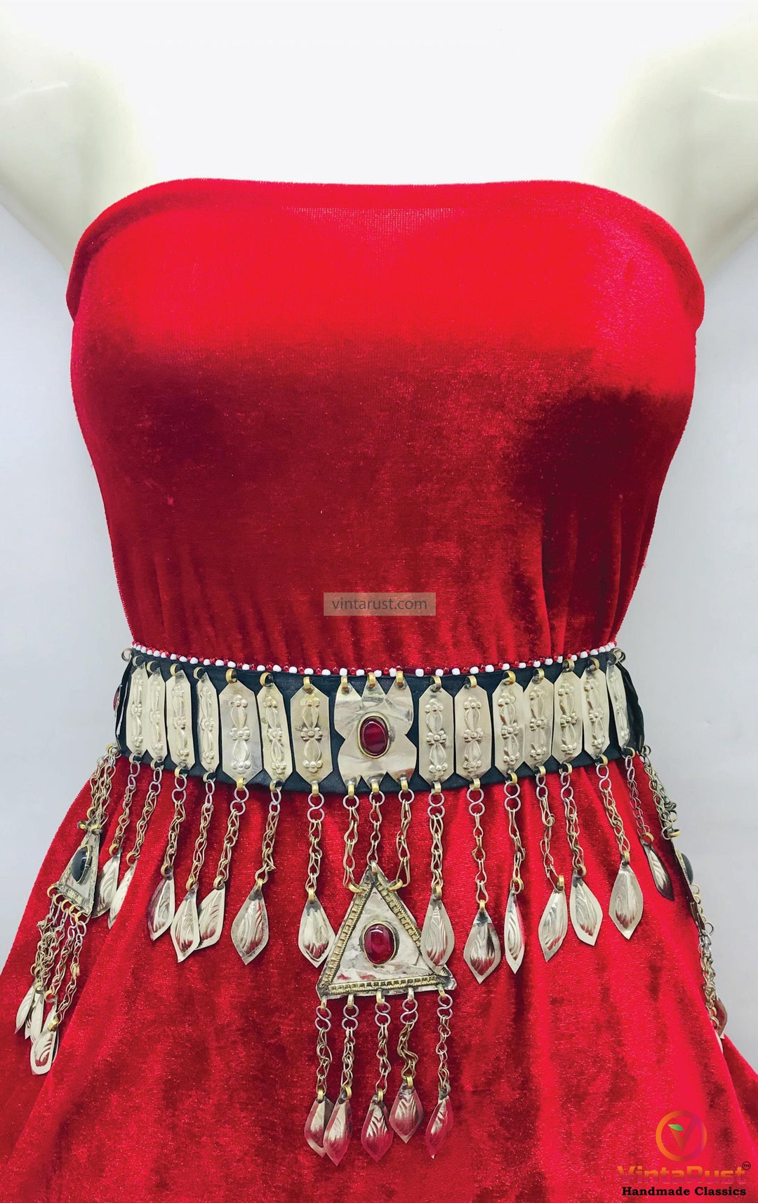 Boho Tribal Belly Dance Belt | Handmade Turkman Gypsy Belly Chain ...