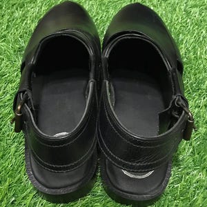 Handmade Black Leather Peshawari Chappal Sandals: Traditional Ethnic ...