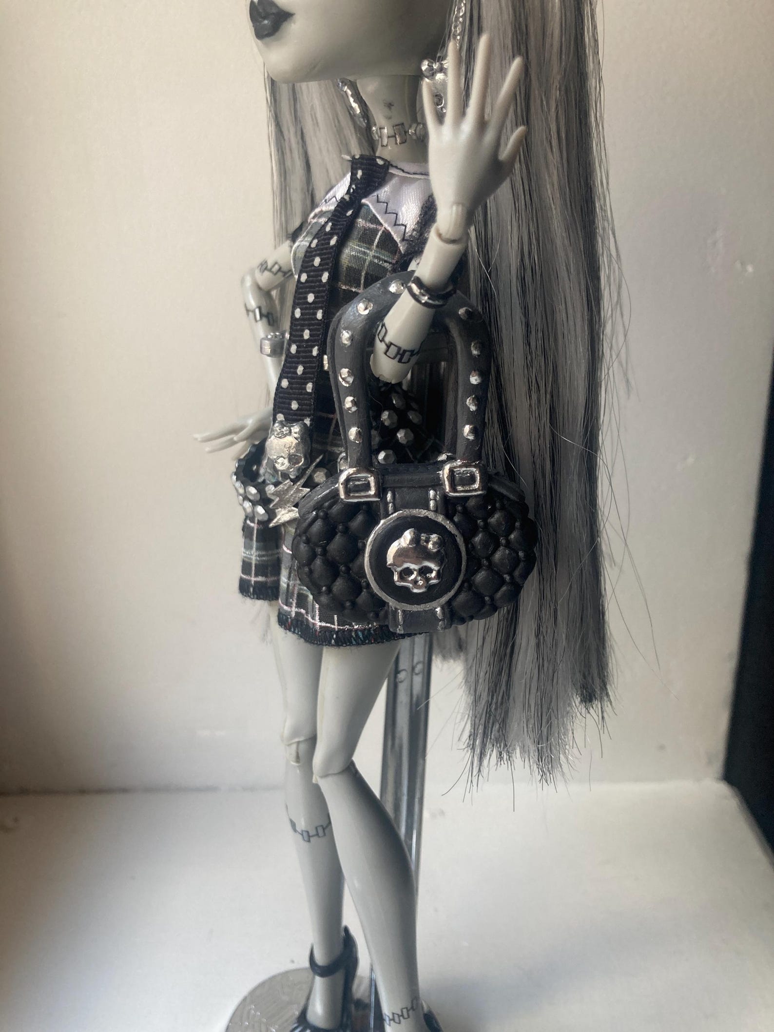 Monster High Custom Black and White Sdcc Frankie - Etsy