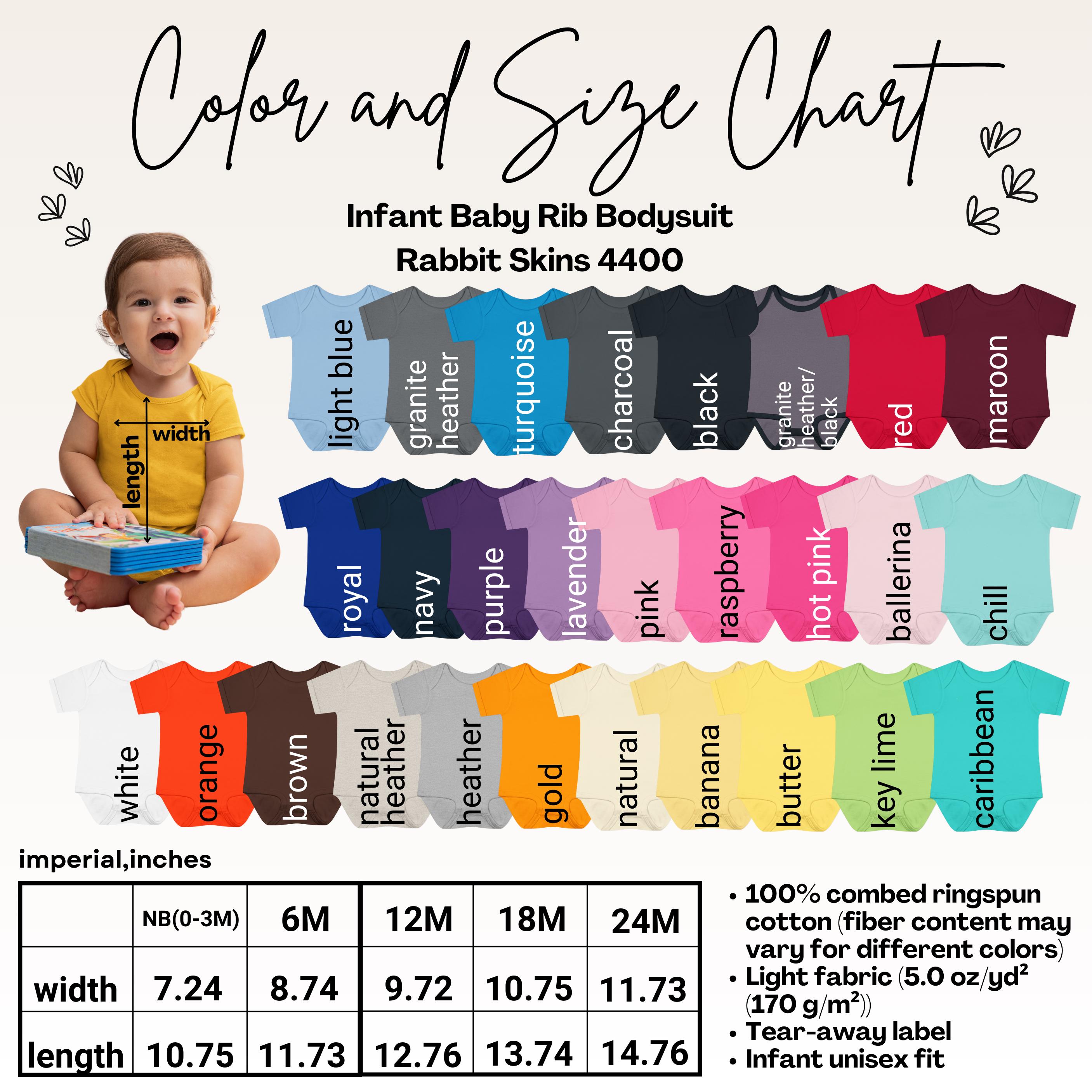 Editable Rabbit Skins 4400 Color+size Chart,bodysuit Color Size Chart ...