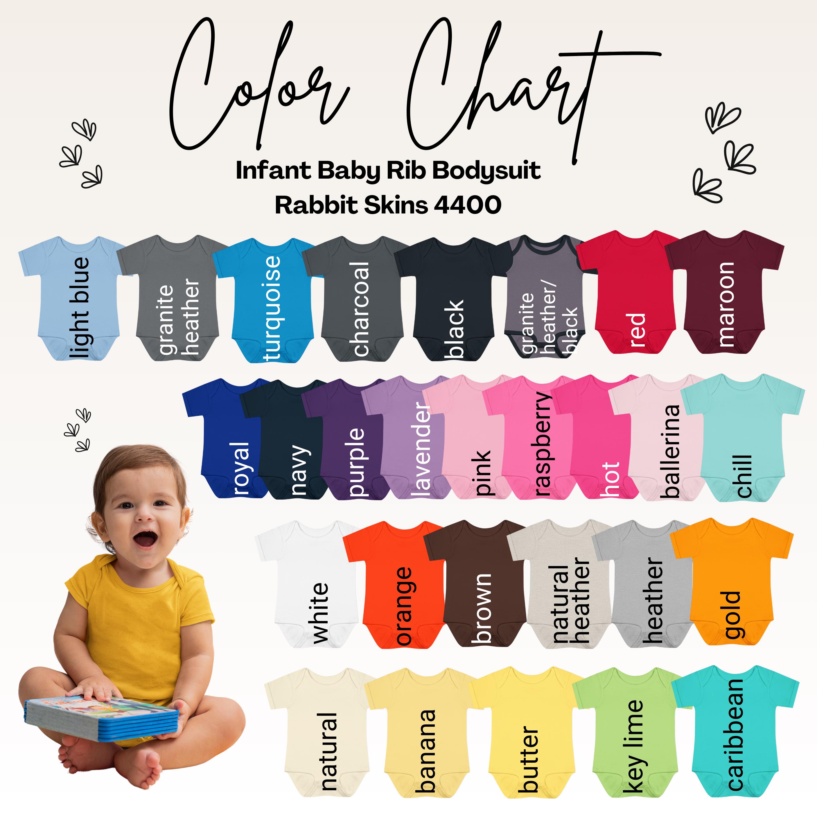 Editable Rabbit Skins 4400 Color+size Chart,bodysuit Color Size Chart ...