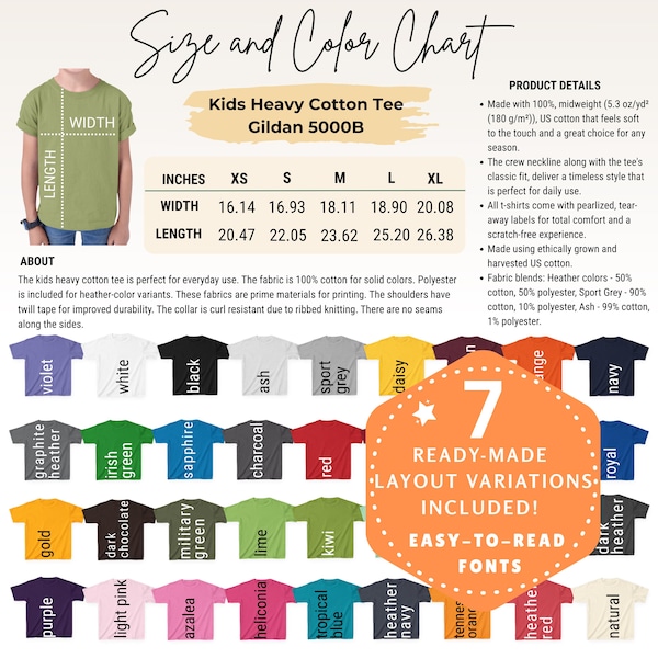Gildan 5000 Printify - Etsy