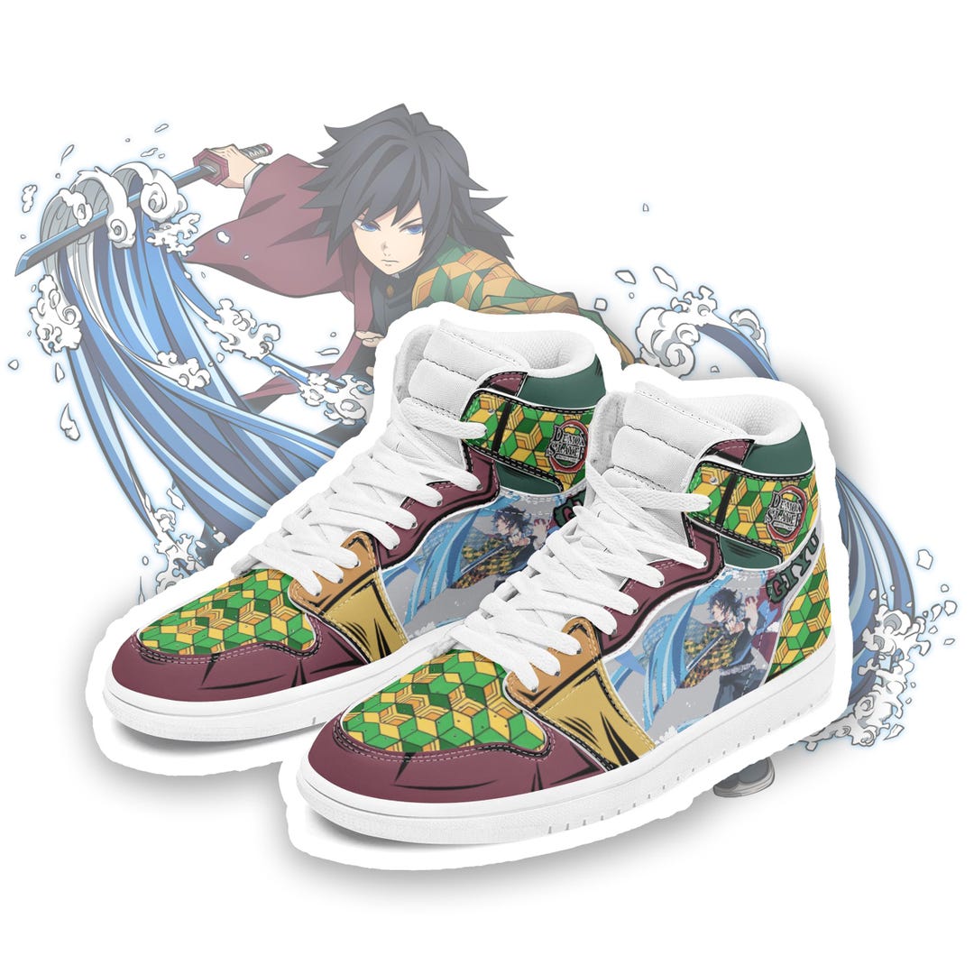 Custom Sneakers, Demon Slayer, Tomioka Giyuu, Sports Sneakers ...