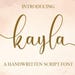 Kayla Font, Beautiful Font, Cricut Font, Script Font, Vintage Font ...