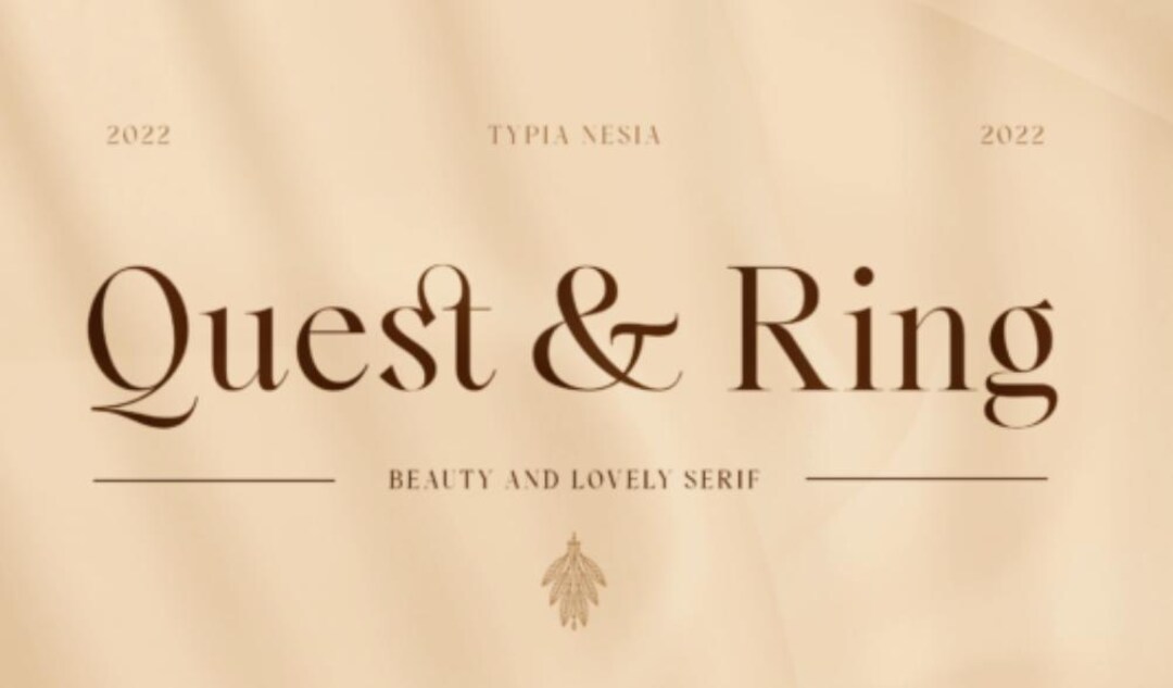 Quest and Ring Font, Handwritten Fonts, Stylish Font, Calligraphy Fonts ...