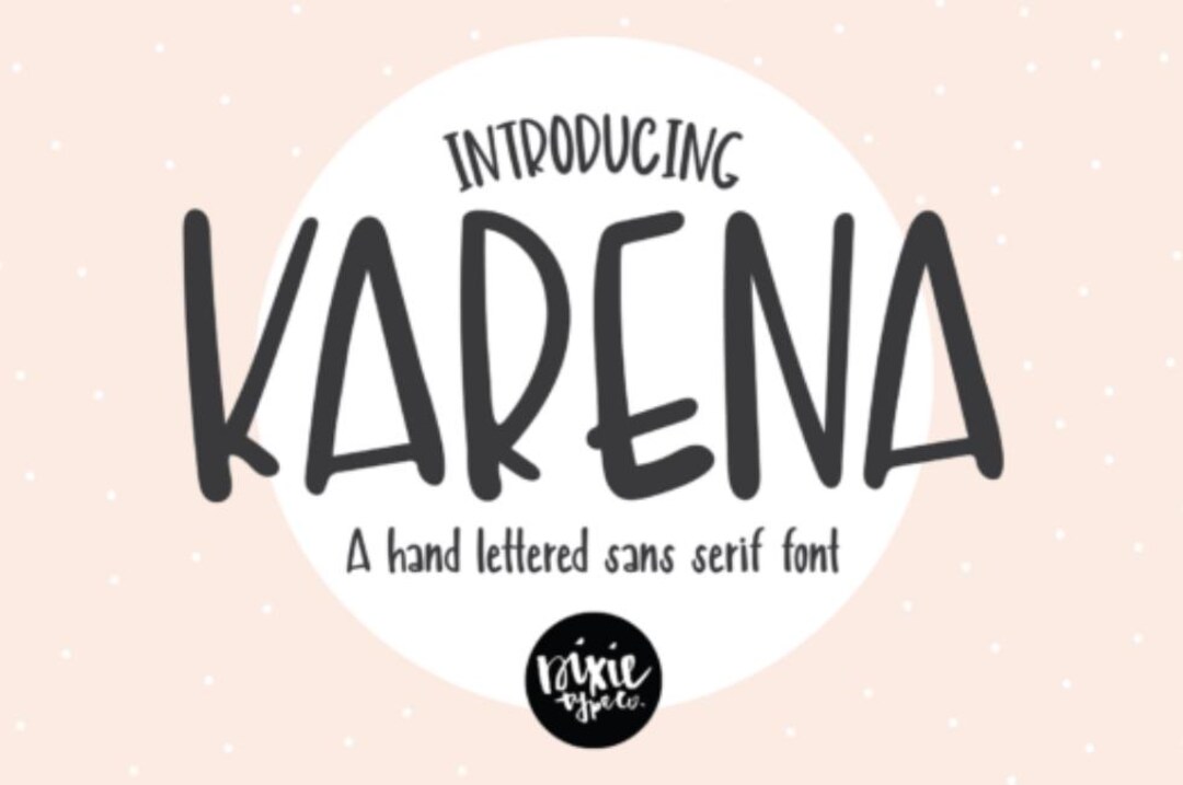 Karena Font, Script Font, Handwritten Font, Cursive Font, Signature ...