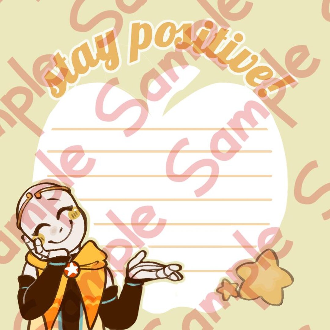 Dream Sans Undertale — Sticky Notes / Memo Pad - Etsy Australia