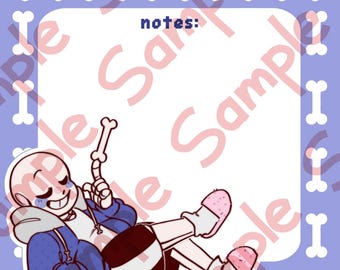 Dream Sans Undertale Sticky Notes / Memo Pad - Etsy