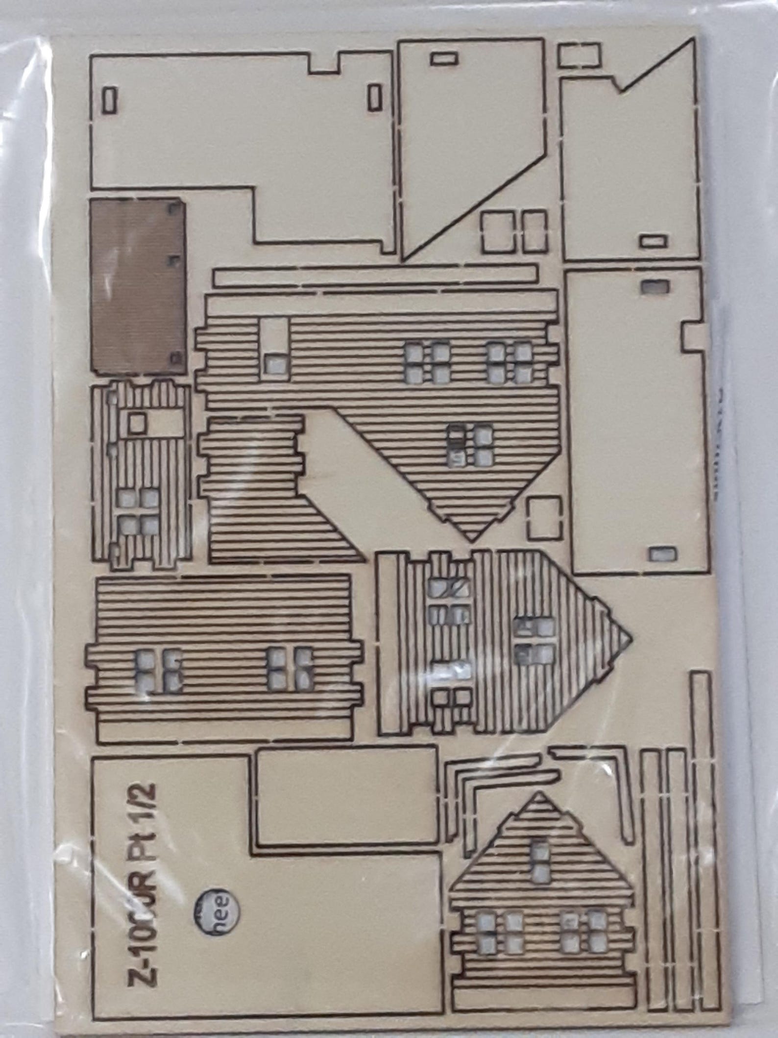 Two Story House Kit - Left Entry Design - Z Scale Model Train - New ...