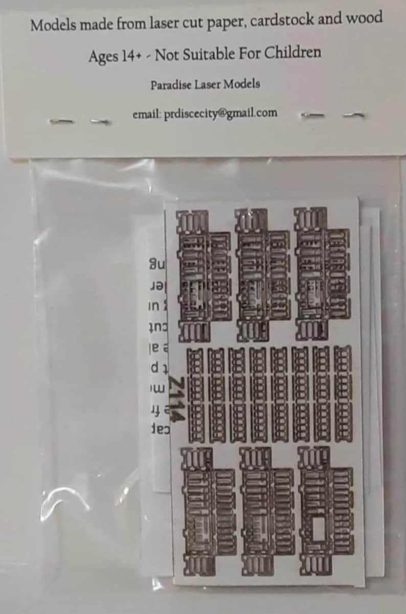 Fire Escape Kit - 12 Landings and Ladders - Z Scale Model Train - New ...