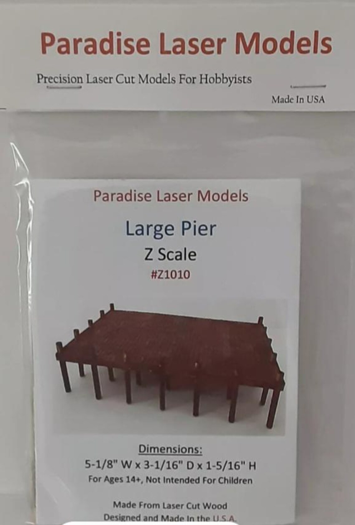 Waterfront #2 Kit - 2 Building Kits and 1 Pier Set - Z Scale Model ...