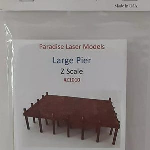 Waterfront #2 Kit - 2 Building Kits and 1 Pier Set - Z Scale Model ...