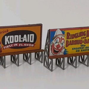 Billboard Kit 2 Pack - Z Scale Model Train - New - Laser Cut/etched ...