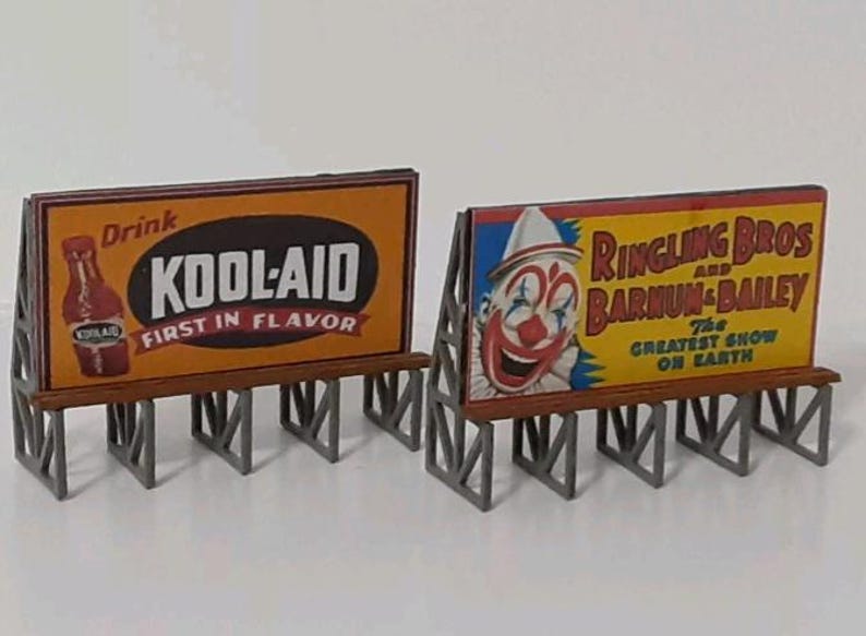 Billboard Kit 2 Pack - Z Scale Model Train - New - Laser Cut/etched ...