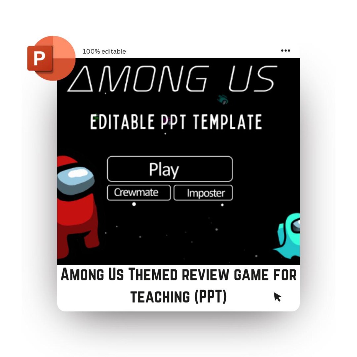 Among Us Game Review for Teaching Editable PPT Template - Etsy