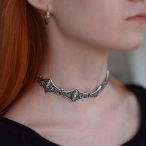 Medieval Gothic Choker Necklace | Vintage Lace Choker | Dark Aesthetic ...