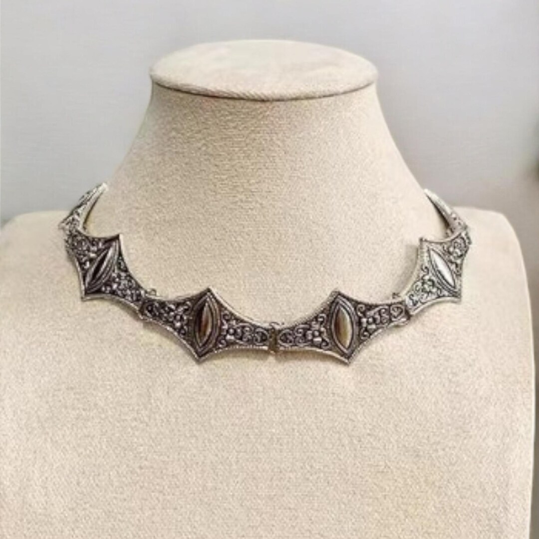 Medieval Gothic Choker Necklace | Vintage Lace Choker | Dark Aesthetic ...