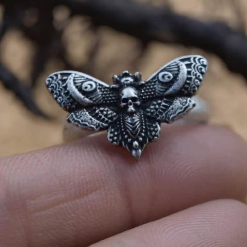 Moth Ring - Etsy