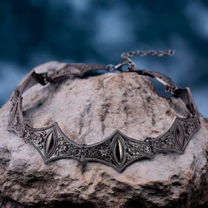 Medieval Gothic Choker Necklace | Vintage Lace Choker | Dark Aesthetic ...