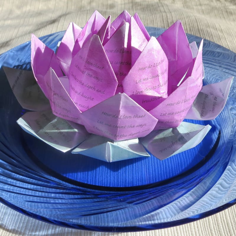 Origami Lotus - Etsy