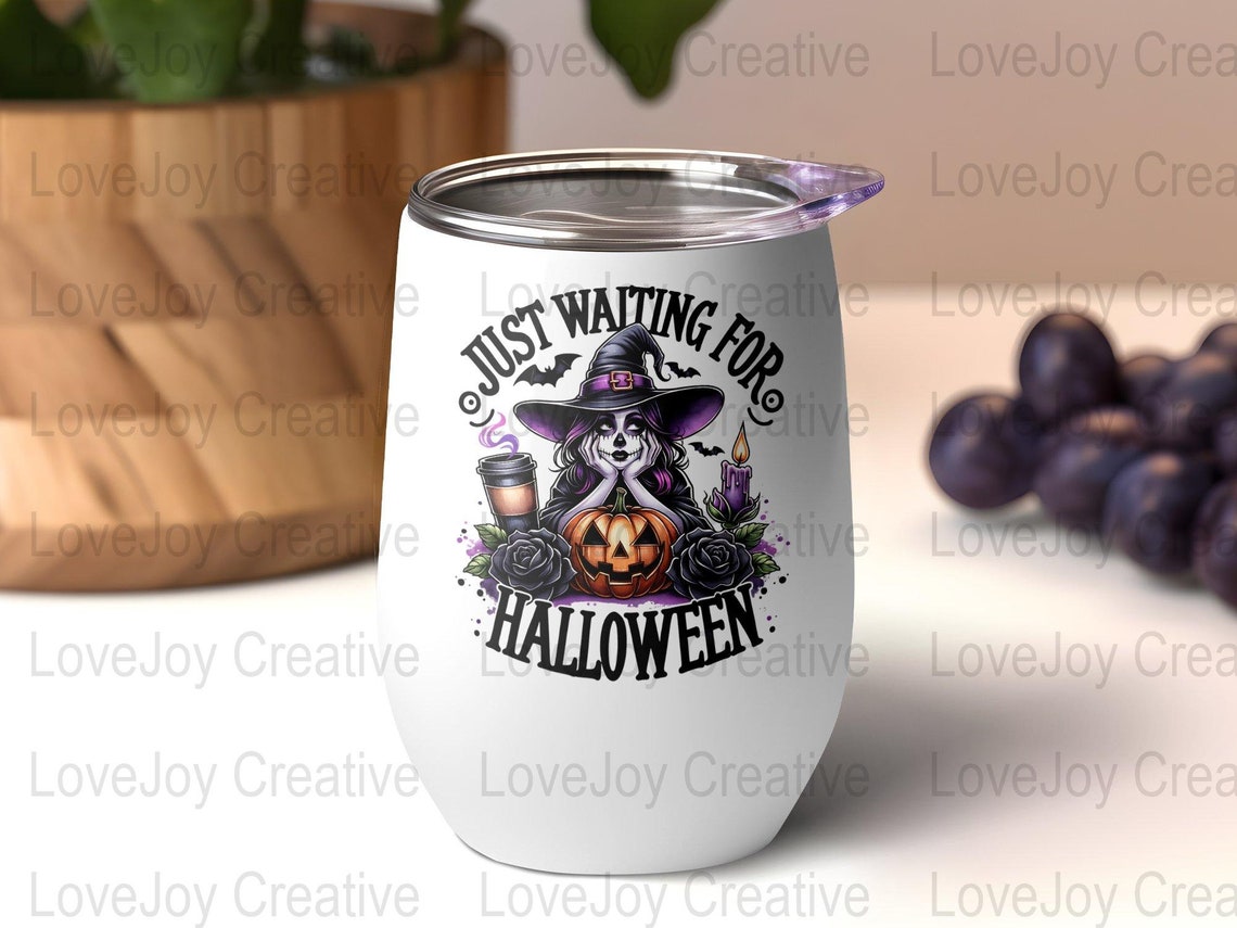 Just Waiting for Halloween PNG |witch Halloween Png Pumpkin Png | Witch ...