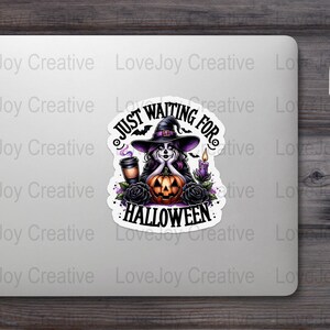 Just Waiting for Halloween PNG |witch Halloween Png Pumpkin Png | Witch ...
