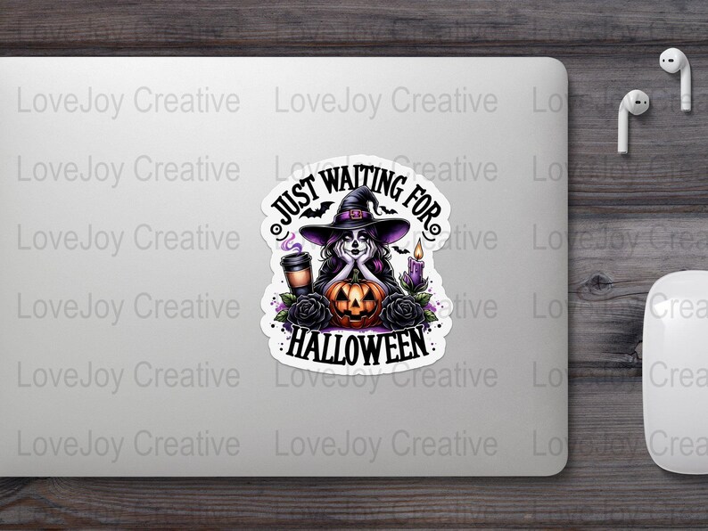Just Waiting for Halloween PNG |witch Halloween Png Pumpkin Png | Witch ...